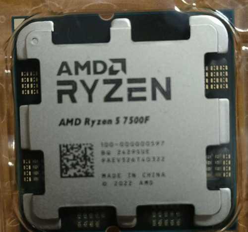 Комплект на Ryzen 5 7500f   мат плата новый