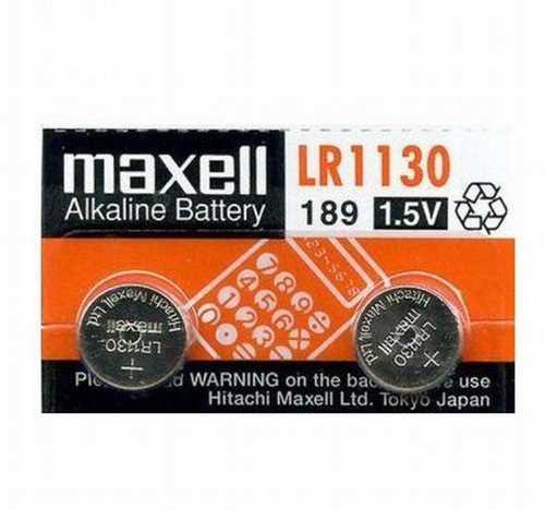 Батарейка щелочная maxell G10, SR1130 SW (389A)