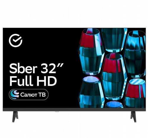 Новый Телевизор Sber SDX-32F2139, 32"(81 cM), FHD