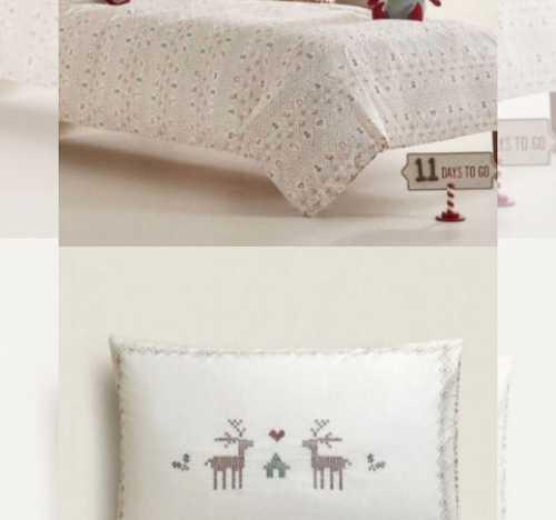 Новый пододеяльник,наволочка Cristmas Zara Home