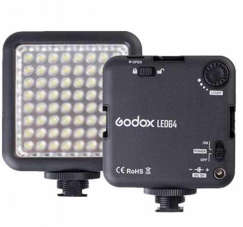 Осветитель светодиодный Godox LED64 накамерный