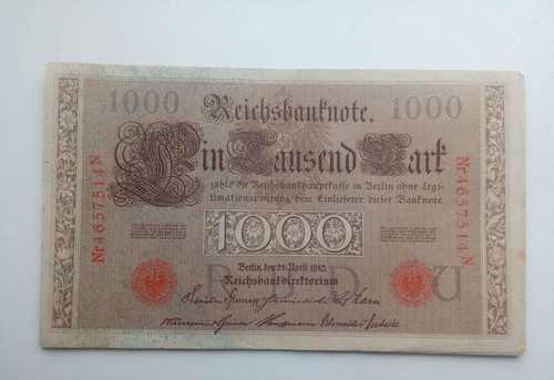 1000 марок 1910 г. Германия