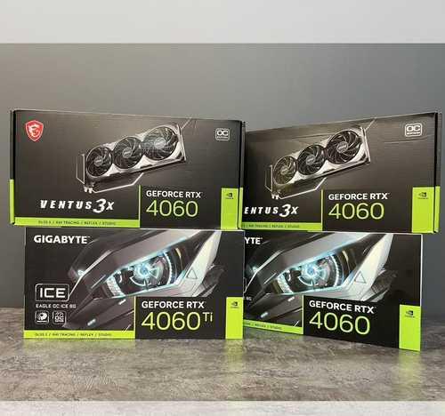 Видеокарты новые. В наличии/Под заказ. RTX4060/70