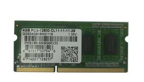 Оперативная память GeIL 4 гб ddr3l 1600 мгц sodimm