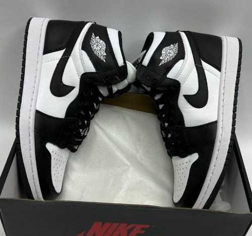 Кроссовки Nike Air Jordan 1 Black & White Люкс