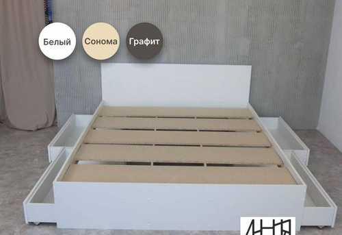 Кровать двуспальная с ящиками от производителя