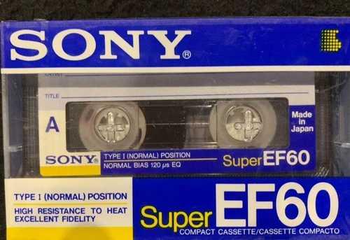 Аудиокассета Sony super EF60 (1990)