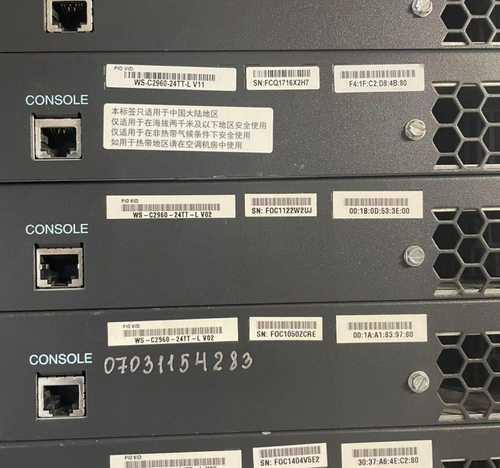 Коммутатор Cisco WS-C2960-24TT-L 7шт доставка