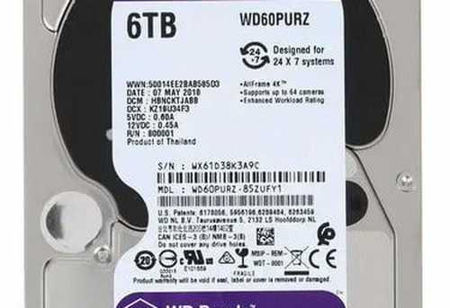 6 тб Жесткий диск WD Purple WD60purz