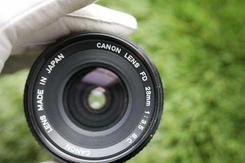 Canon FD 28mm F3,5 S.C ширик пейзажник