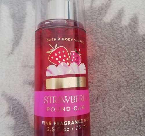 Мист Bath and body works Strawberry pound cake