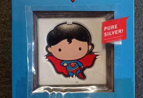 Монета Ниуэ 2021 Супермен Чиби Серебро