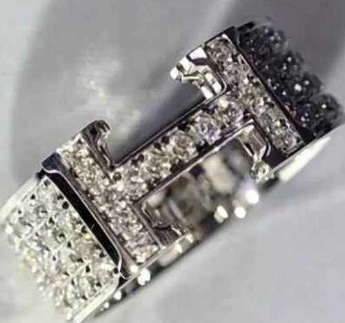 Hermes Clic H кольцо с бриллиантами 0.20ct