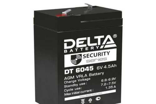 Аккумулятор Delta DT 6045 6V 4.5Ah