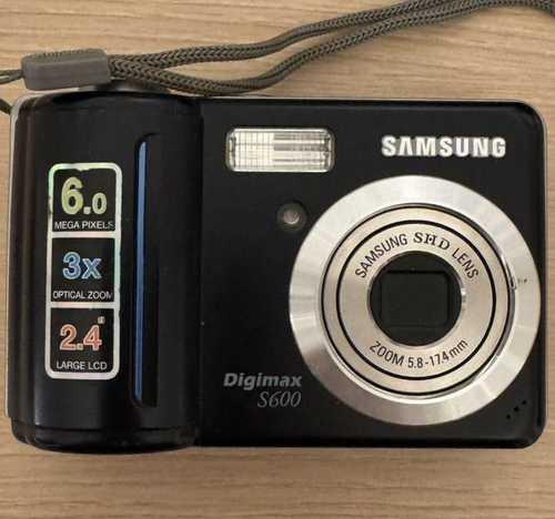 Цифровой фотоаппарат samsung digimax s600