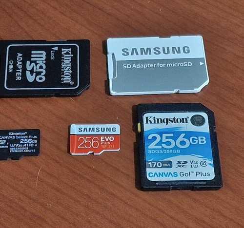 Карта памяти micro sd kingston 256