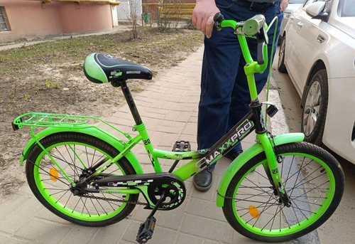 Детский велосипед maxxpro 20 с опорными колесами