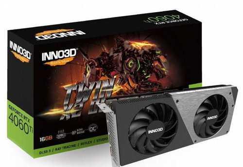 Видеокарта inno3D RTX4060Ti 16GB twin X2 OC gddr6