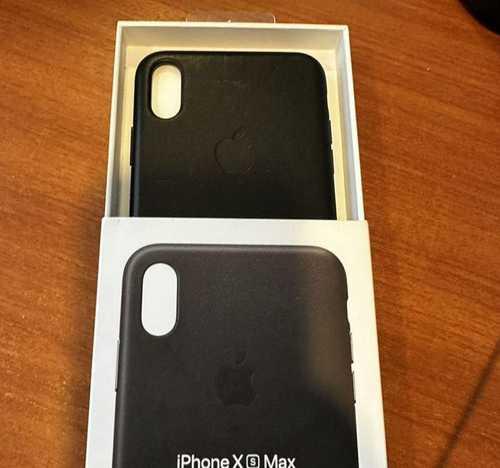 Кожанный чехол iPhone XS max