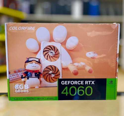 Видеокарта Colorful RTX 4060 meow-ORG 8Gb