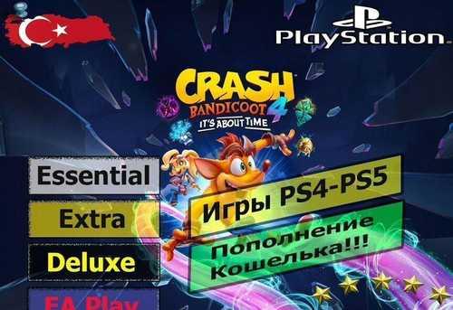 Подписка PS Plus/Crash Bandicoot 4