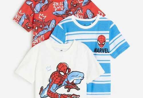 Комплект футболок на мальчика 122/128 человек паук