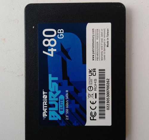 SSD Patriot burst elite 480 gb