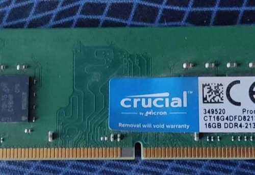 Оперативная память crucial ddr4 2133 16 гб cl15