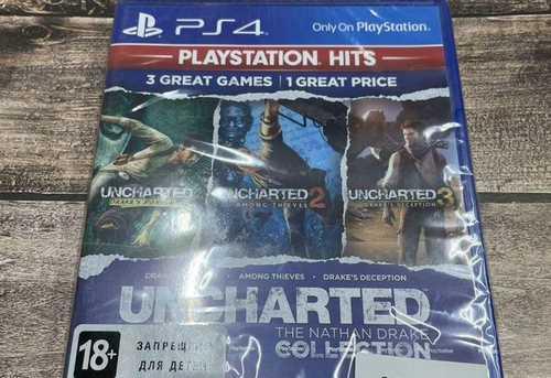 Новый диск для PS4 - Uncharted 1-3 коллекция