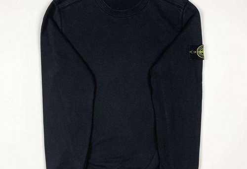 SI Garment Dyed Crew Neck Sweatshirt Black