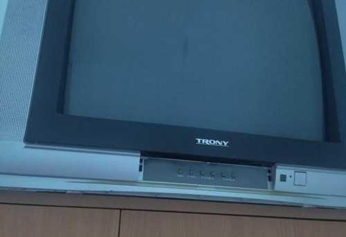 Телевизор Trony, антенна,2 приставки