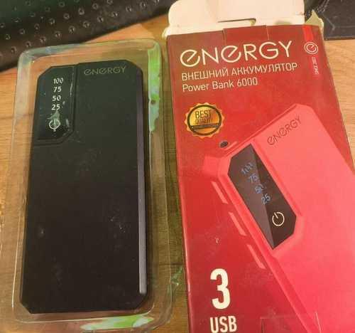 Портативный аккумулятор Energy Power Bank 6000