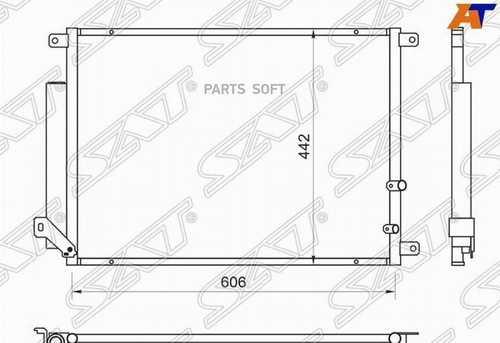 Радиатор кондиционера Каддиллак CTS II 07