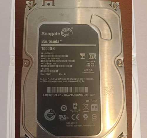 Жесткий диск HDD 1 Tb 3.5