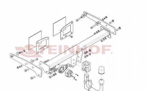 Фаркоп на Audi A4 Allroad Quattro B9 2016. Требует