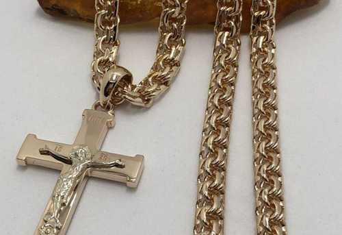 Золотая цепь и крест