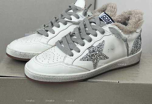 Кроссовки Golden Goose Ball Star с мехом ggdb