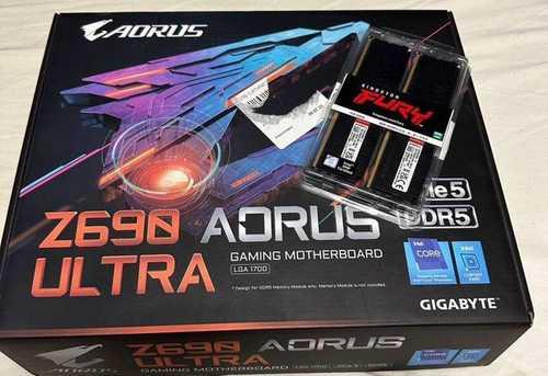 Материнская плата Aorus Z690 Ultra + DDR5 16GB