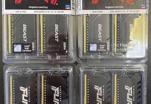 Озу 2x16Gb 3200MHz DDR4 Kingston KF432C16BB1K2/32