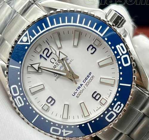 Мужские механические часы Omega Ultradeep белый