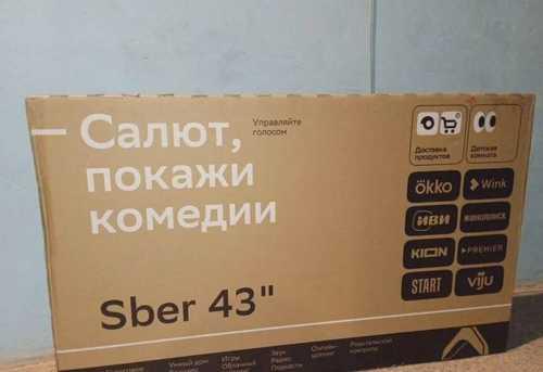 Большой телевизор sber SDX-43F2122B