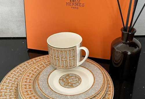 Набор посуды hermes золото