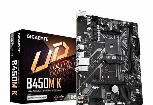 Материнская плата AM4 Gigabyte b450m k