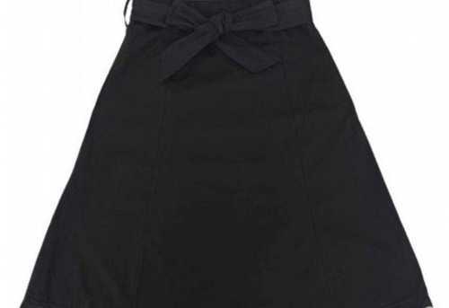 Стильная черная юбка колокол. Ткань плотная