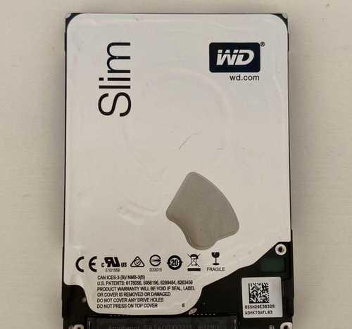 Жесткий диск HDD 2,5 1тб ультратонкий WD Blue