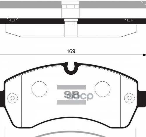 Колодки тормозные передние SP1425 SP1425 Sangsin