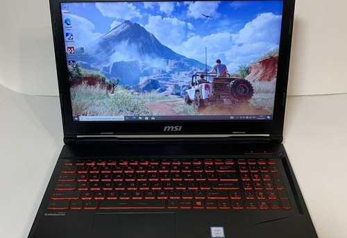Игровой ноутбук MSI i7 8750h / GTX 1060