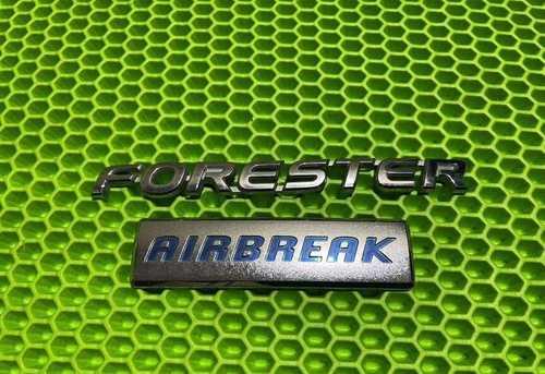 Эмблема задняя Subaru Forester 2 SG5 EJ203 2006