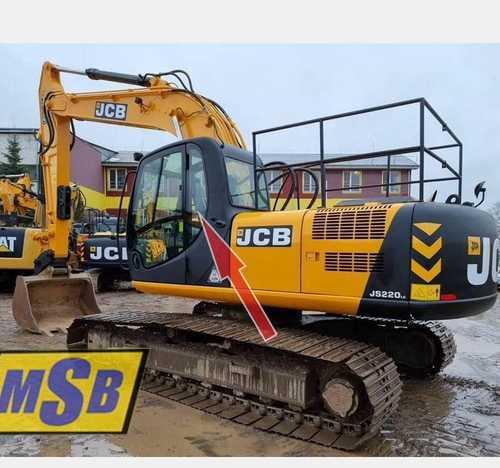 Стекло кузовное заднее левое Экскаватор JCB JC