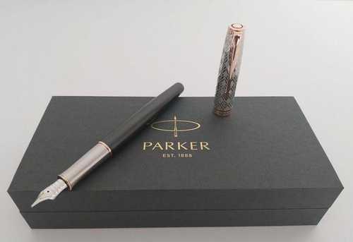 Перьевая ручка Parker Sonnet Premium Metal Grey PG